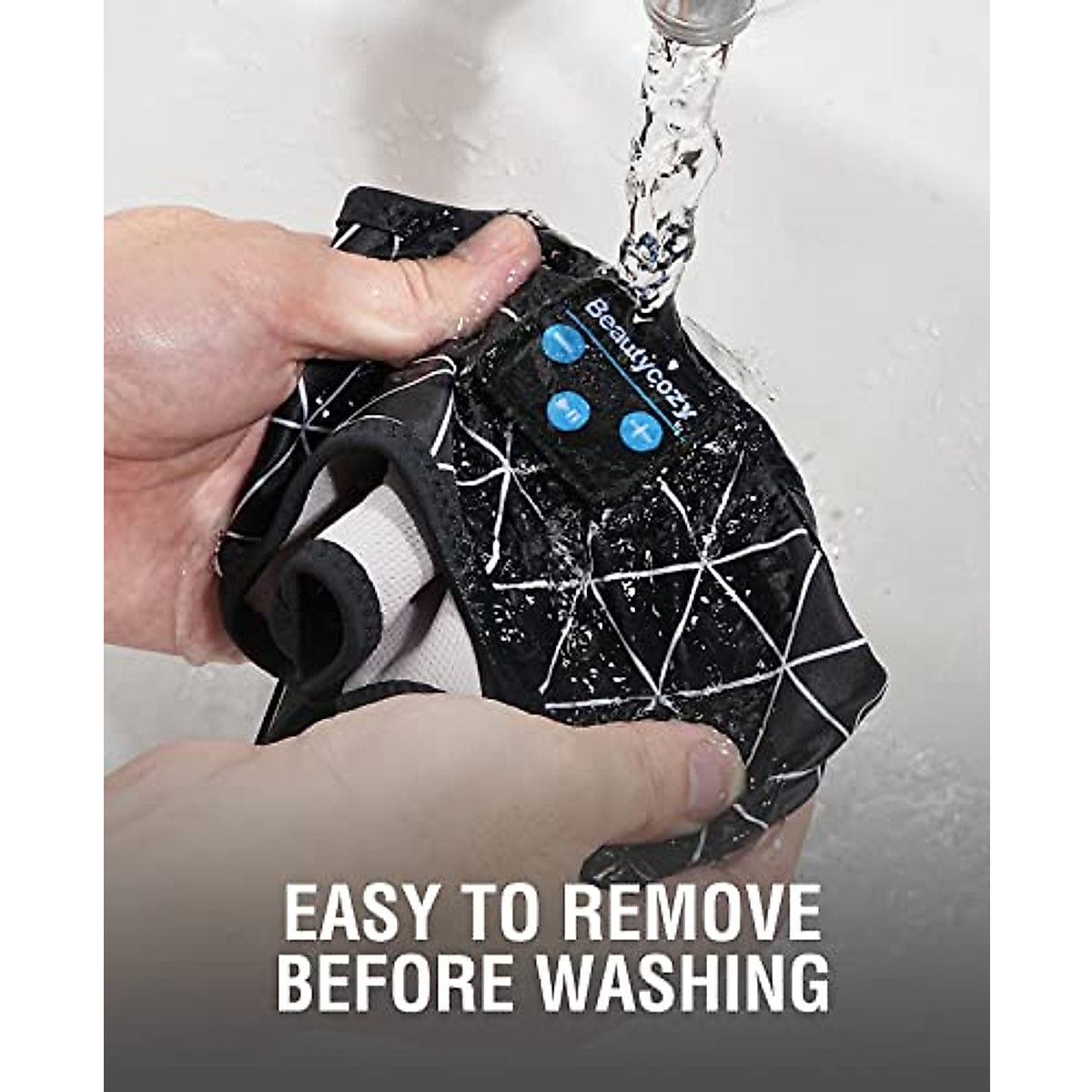 ASMRBAND Sleep Headphones Sports Headband, Adjustable Soft Sleep Headphones Headband,Long Time Play Headphone Band with Built in Speakers Perfect for Sleep,Workout,Running,Yoga,Travel,Insomnia