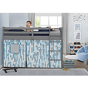 Delta Children Loft Bed Tent - Curtain Set for Twin Loft Bed (Bed Sold Separately), Arrowhead