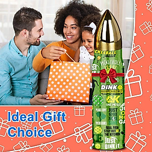 NAMRIST Pickleball Bullet Tumbler 17oz Stainless Steel Vacuum Insulated Sports Tumblers Double Wall Thermal Flask Travel Cup Gifts for Dad Husband Boyfriends Women Birthday