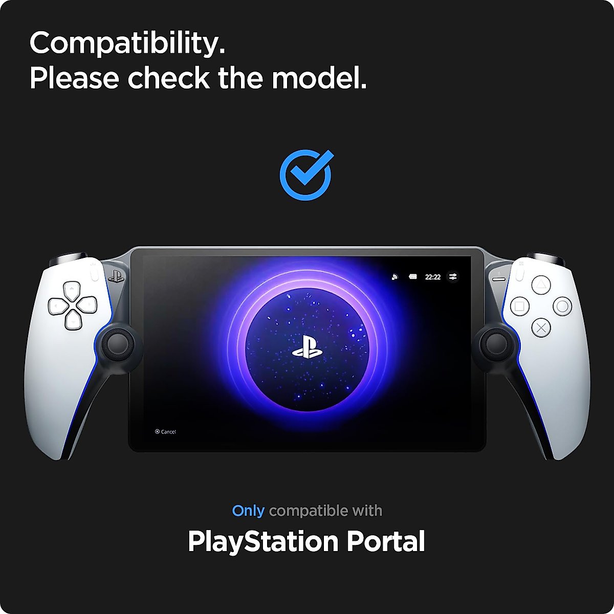 Spigen Tempered Glass Screen Protector [GlasTR EZ FIT] designed for PlayStation Portal Remote Player - 1 Pack