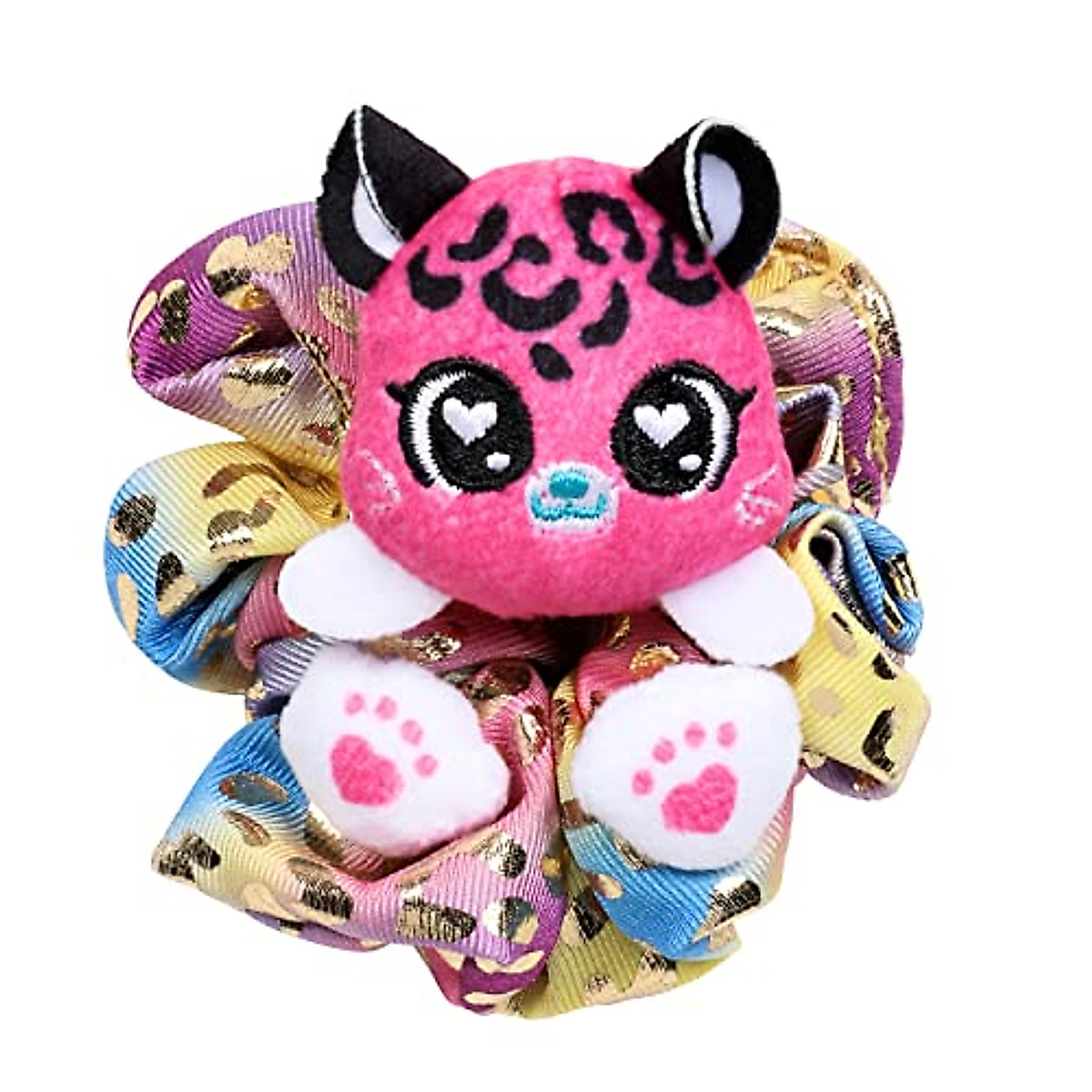 SCRUNCHMIEZ 96553 Seven Pack, Exclusive Magically transforms from Hair Scrunchie to Cute Plush Friend as Well as Backpack Clip. So Many Characters to Collect & wear