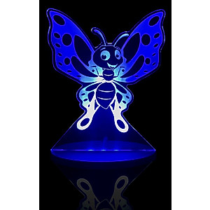 Tulio Bright Butterfly Insert for Dream Light Multi-Use, Multi-Color Night Light