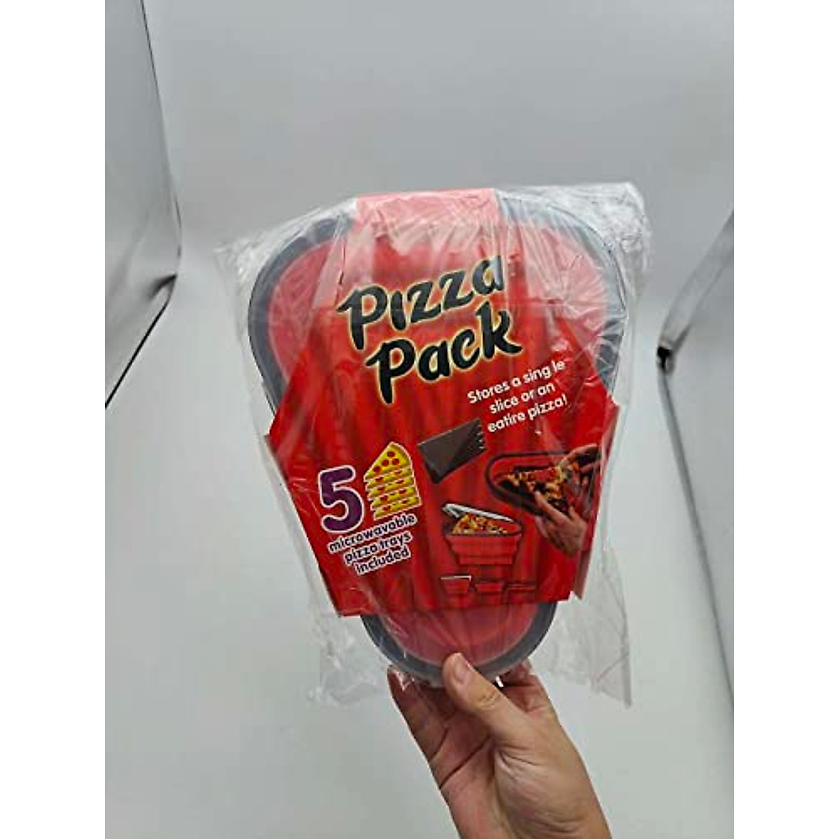 JohnYachin Reusable Pizza Slice Storage Container – Foldable Pizza Box Container With Lids – Collapsible Silicone Pizza Storage – Durable and Reliable – Food-Friendly Materials