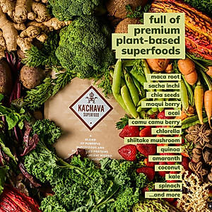 Ka'Chava Ka’Chava All-In-One Nutrition Shake Blend, Matcha, 85+ Superfoods, Nutrients & Plant-Based Ingredients, 26 Vitamins and Minerals, 25g Plant-Based Protein, 2lb