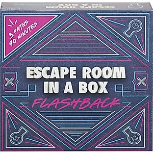 Games Escape Room in a Box: Flashback, Escape Room Game with 19 Puzzles and 4 Locks, Can Pair with Amazon Alexa, for Adults and Teens 13 Years Old and Up