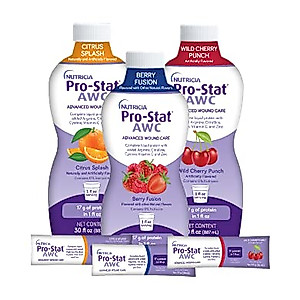 Pro-Stat Advanced Wound Care (AWC), Concentrated Liquid Protein Medical Food - Citrus Splash Punch Flavor, 30 Fl Oz bottle (Case of 4)