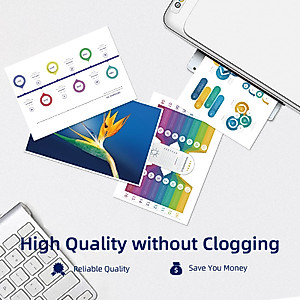 InkSpirit Remanufactured Ink Cartridge Replacement for HP Ink 63 Compatible with OfficeJet 3830 5255 5258 4650 4652 4655 Envy 4520 4512 4513 4516 DeskJet 1112 2130 3630 3632 3634 2130 2132 Printer