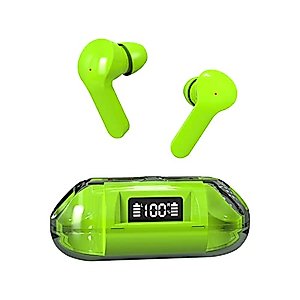 Sport Bluetooth 5.3 Headphones, Wireless Earbuds with Dual LED Battery Display 30Hrs Playtime, IPX7 Waterproof Wireless Headphones with Earhooks, Built-in Mic Earphones for Gym