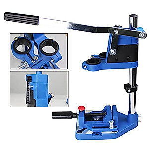 TEXALAN Drill Press Rotary Tool Workstation Stand with Wrench- 220-01- Mini Portable Drill Press- Tool Holder- 2 inch Drill Depth- Ideal for Drilling Perpendicular and Angled Holes- Table Top Drill