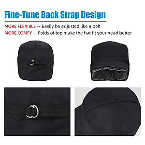 Gisdanchz Hiking Snow Ski Hunting Winter Earflap Elmer Fudd Army Military Hat for Men Women Cold Weather Warm Cadet Cap Ear Muffs Cover Adjustable Mens Trapper Baseball Flat Top Hats Headgear Red