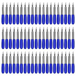 60 Pcs Replacement Blades Compatible with Cricut Explore Air 2/Air 3 Maker Expression Vinyl Cutting Machines 60 Degree Fine Point Blades