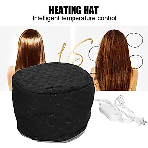 US Plug 110V Adjustable Hot,Household Electric Heating Hat, Oil Treatment Hat, for Hair Care, Hair Steamer Heating Cap for Deep Conditioner, Hair Spa Beauty Steamer Nourishing Hot