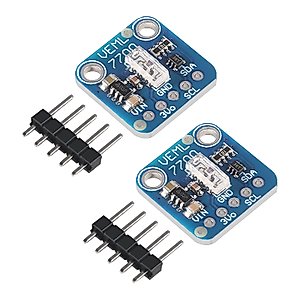 AITRIP 2PCS VEML7700 Ambient Light Sensor Module 120k Lux Light Measuring Sensor Board 3.3V 5V I2C IIC Interface for Arduino Raspberry Pi