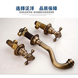 Faucet, Sink Faucet,Brass Brushed Gold Color Brass Single Lever Kitchen Faucet Lavatory Wash Wels Bathroom Bathtub Basin Tap,A540 (Color : A542)