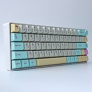 PBT Keycaps Custom Keycaps Cherry Profile 166 Keys 6.25u 7u Spacebar Dye-Sublimation Japanese Keycaps Cute Keycaps for Cherry Gateron MX Switches Mechanical Keyboards (Analog Dreams)