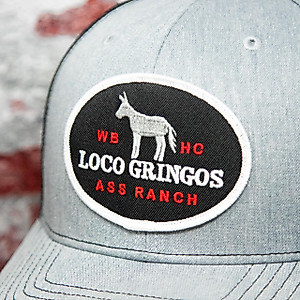 WHISKEY BENT HAT CO. Loco Gringos Trucker Hat (Grey)
