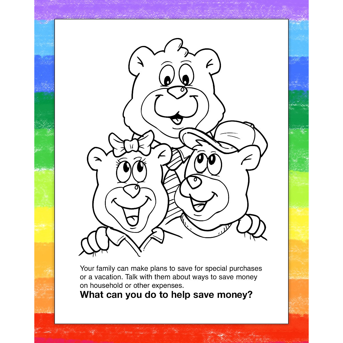 ZOCO - My Favorite Bank - Educational Coloring Books (25 Bulk Pack, with Crayons) - Banking Supplies - Games, Puzzles, Activities - Gifts for Kids