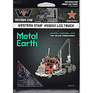 Fascinations Metal Earth Western Star 4900SF Log Truck 3D Metal Model Kit
