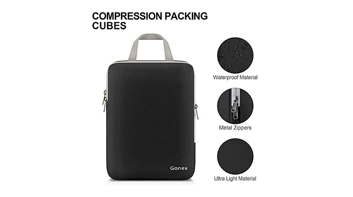 Gonex Compression Packing Cubes - Travel Organizers