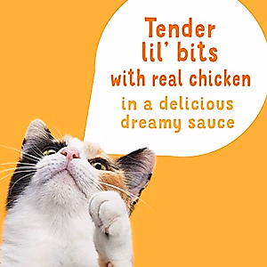 Purina Friskies Wet Cat Food Complement, Lil’ Slurprises With Shredded Chicken in a Dreamy Sauce - (16) 1.2 oz. Pouches