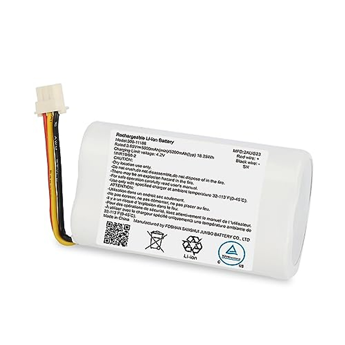 iMah Replacement Battery 300-11186 for Honeywell Resideo PROA7PLUS PROA7 PROA7PLUSC | 3.65V 5000mAh(min)/5200mAh(Type) 18.25Wh