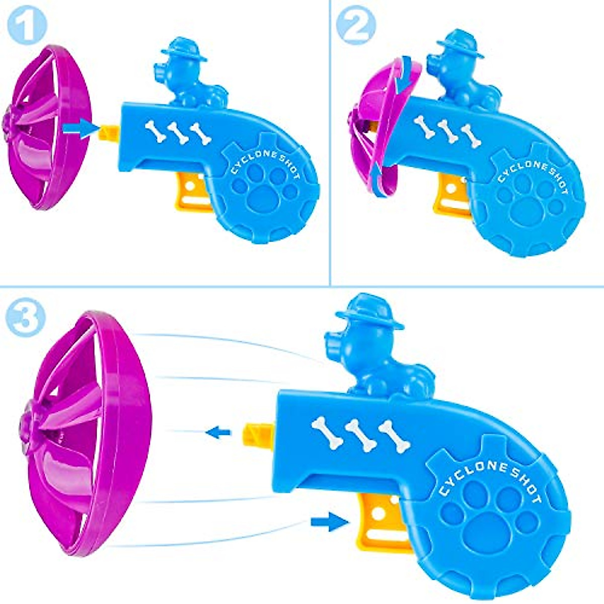 GB4 Cat Fetch Toy - Cat Tracks Cat Toy - Fun Levels of Interactive Play -Cat Toys with 5 Colors Flying Propellers Satisfies Kitty's Hunting, Chasing & Exercising Needs (1PC)