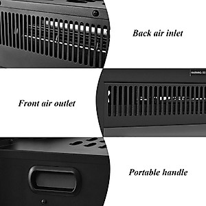 COSTWAY 22.5-Inch Electric Fireplace Inserts, 1500W Wall Recessed and Freestanding Decorative Fireplace with Remote, 7 Brightness Settings, Overheat Protection, Fireplace Heater for Indoor Use