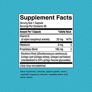 Nature's Sunshine Melatonin Extra 3mg, 60 Capsules | Melatonin Capsules to Encourage Restful Sleep and Help Fight Jet Lag by Promoting the Body's Natural Sleep Rhythm