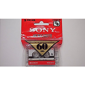 Sony 60 Minute Blank Microcassette Tapes MC-60, Set of 3