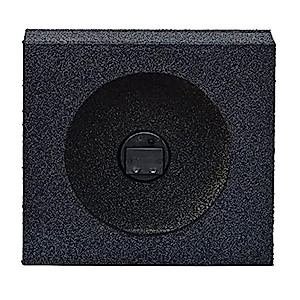 Q Power QBomb QBTW6.5 Single 6.50 Inch Heavy Duty MDF Material Car Audio Speaker Enclosure Boxes with Bedliner Spray Coating Finish, 2 Pack