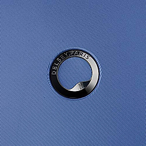 DELSEY Paris Cactus Hardside Luggage with Spinner Wheels, Navy, Checked-Medium 24 Inch