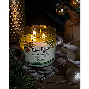 Bayberry Fir Natural 3 Wick Candle, Essential Fragrance Oils, 100% Soy, Phthalate & Paraben Free, Clean Burning, 14.5 Oz.