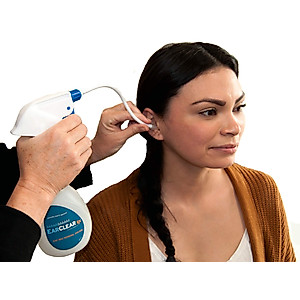 Ear Cleaning Kit by Nuance Medical EarClear Rx - Ear Wax Cleaning System for Adults & Kids- Flexible Tip Kit with Otoscope Penlight, Basin and 3 Disposable Tips and Microfiber Towel