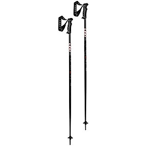 LEKI QNTM Ski Pole Pair - Black/Red 125