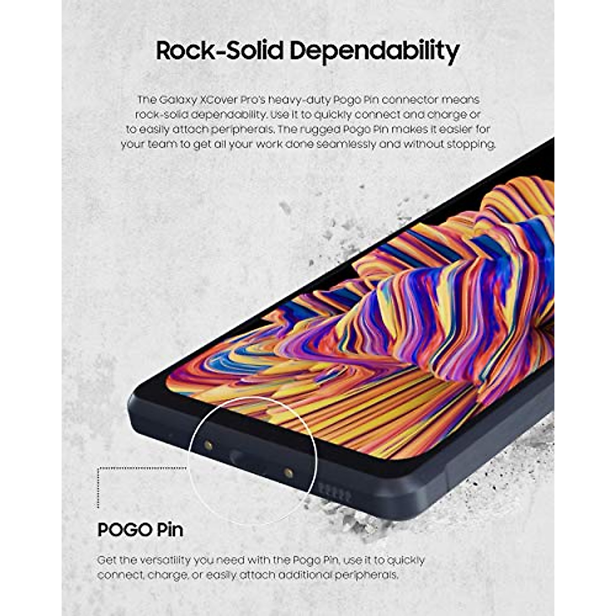 Samsung Galaxy XCover Pro | Rugged (IP68 Rated) Unlocked (Verizon and AT&T) | Dual Sim | 64GB of Storage | SM-G715UZKDXAA, Black