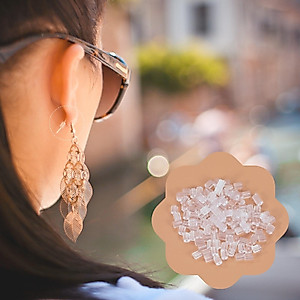 Silicone Earring Backs, 200PCS Soft Earring Stoppers, Clear Earring Backing Replacement for Stud Post Fishhook Earrings, Hypoallergenic