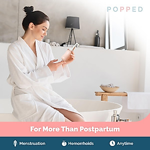 Popped Peri Bottle for Postpartum Care | Portable Bidet | Spray Bottle for Pain Relief, Tears, and Hemorrhoids After Birth | Postpartum Essential (Pink, 10 oz)