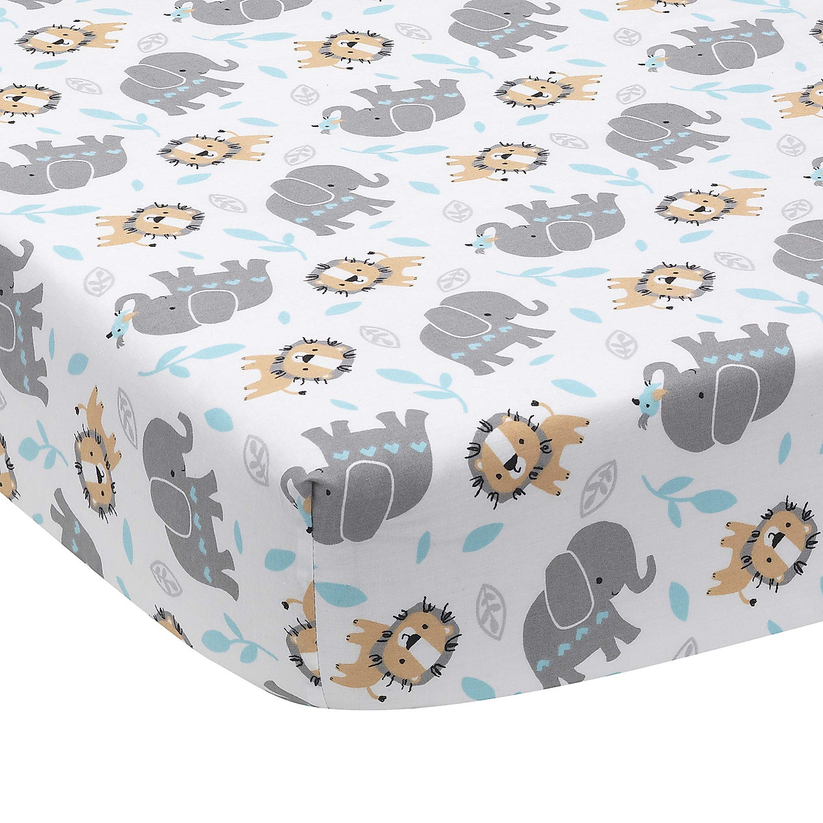 Bedtime Originals Jungle Fun Fitted Crib Sheet, 28x52 Inch (Pack of 1)