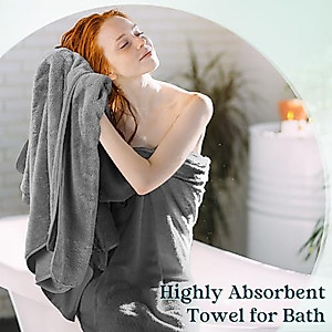 Newwiee 30 Pack Towels and Washcloths Sets Bath Hand Towels Washcloths Set for Bathroom Shower Yoga Travel, Coral Velvet Highly Absorbent Large(Gray)