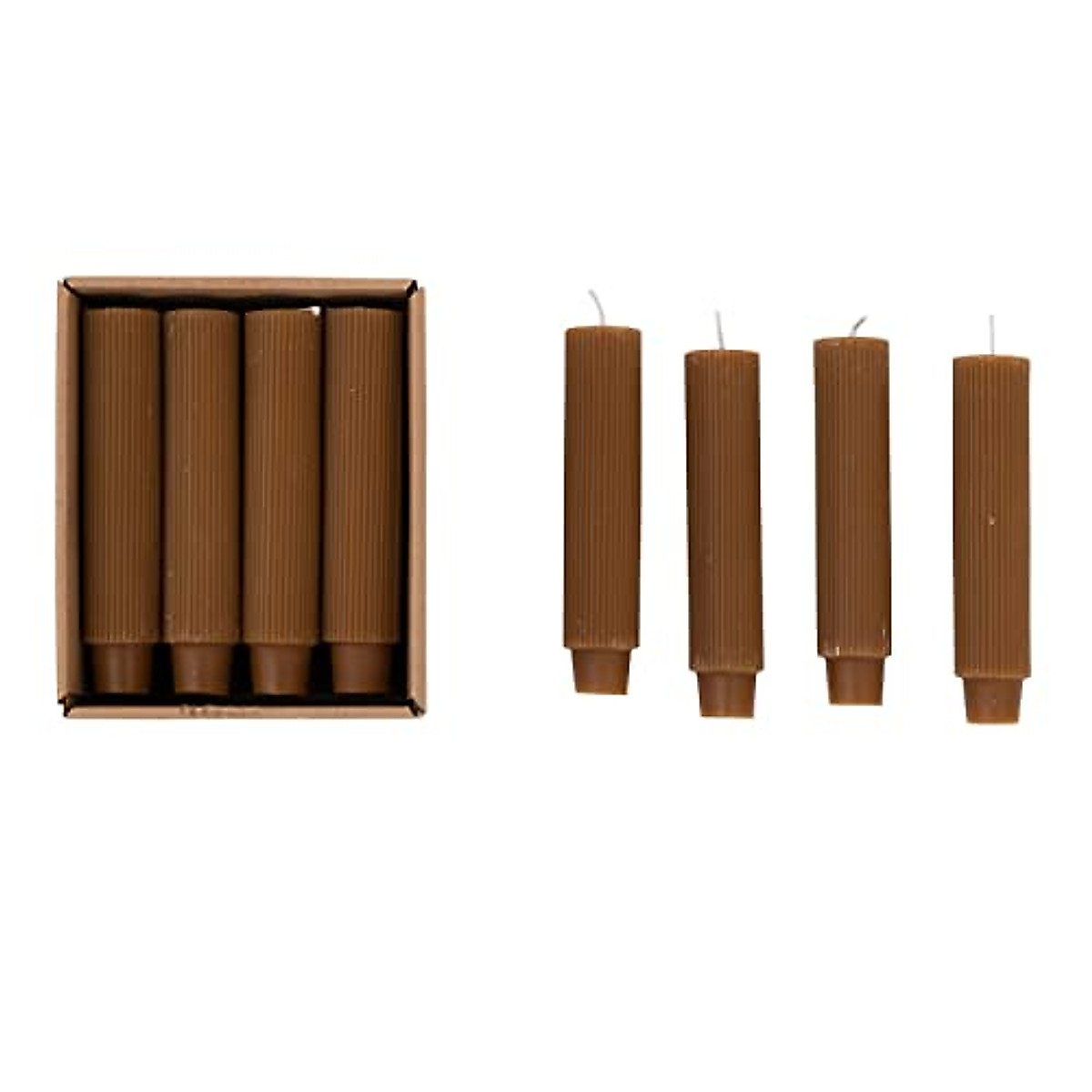 Creative Co-Op 5" Boxed Unscented Taper Candles