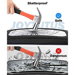 JOYTUTUS Baby Car Mirror with Tablet Holder, Adjustable Car Seat Mirror for Rear Facing Infant, Multifunctional Baby Mirror Car Organizer with Wide View Shatterproof