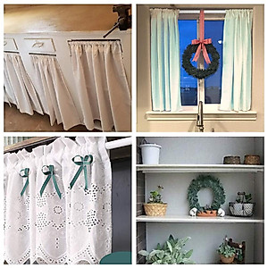 Goodtou 5 Pack Spring Tension Rods for Windows 28 to 48 Inch Adjustable White Tension Curtain Rods No Drilling Small Spring Loaded Curtain Rods for Closet Cupboard Bar