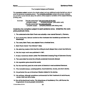 Grammar, Grades 7 - 8