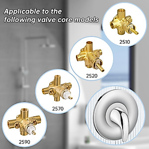 Shower Trim Kit Replacement for Moen Gibson Chrome Posi-Temp Pressure-Balancing Modern Valve Handle Only Trim, Valve Required