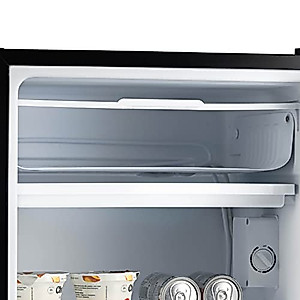 NewAir 3.3 Cu. Ft. Compact Mini Refrigerator with Freezer in Gray, Can Dispenser and Energy Star, Perfect for Dorm Rooms, Bedrooms, Home Offices, and RV Vans