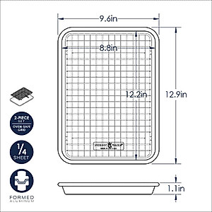 Nordic Ware Naturals® Quarter Sheet with Oven-Safe Nonstick Grid