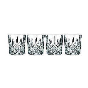 Marquis by Waterford Markham Double Old Fashion Set of 4, 11 oz, Clear