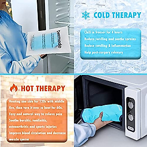 Permade Neck Ice Pack Wrap，Ice Pack for Neck and Shoulders Injuries Reusable, Neck Compression Wrap Large Gel Hot and Cold Therapy, Rotator Cuff Surgery Recovery, Neck Pain Relief