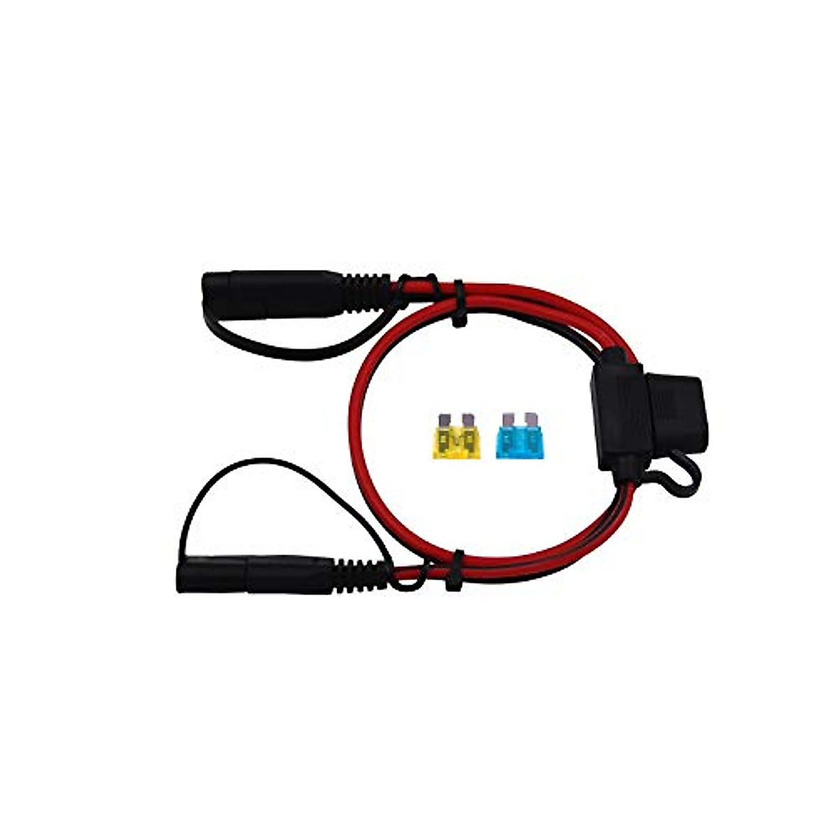 CUZEC 1.6FT/0.5m 16AWG SAE to SAE Extension Cable Quick Disconnect Wire Harness SAE Connector/SAE to SAE Heavy Duty Extension Cable (CU10370B)