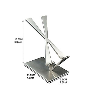 ArtsOnDesk Modern Art Desk iPhone Stand - St204 Stainless Steel Silver Color Patent Registered Specially Designed for Typing Compatible with All iPhones Google Pixel Samsung Mobile Ipad